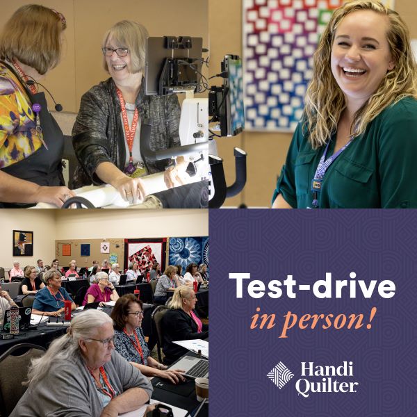 Time for a Test Drive with Handi Quilter - 10/2/2025 8:30 AM - 11:30 AM